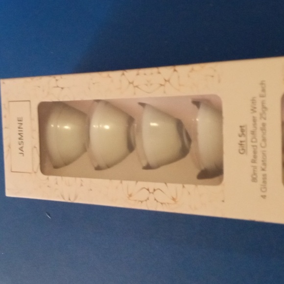 Accents | Jasmine 4 Glass Katori Candle Diffuser Gift Set | Poshmark